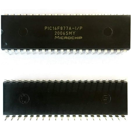 Plannu New 2Pcs for PIC16F877A PIC16F877A-I/P DIP-40 8-Bit MCU Microcontroller IC Chip ...