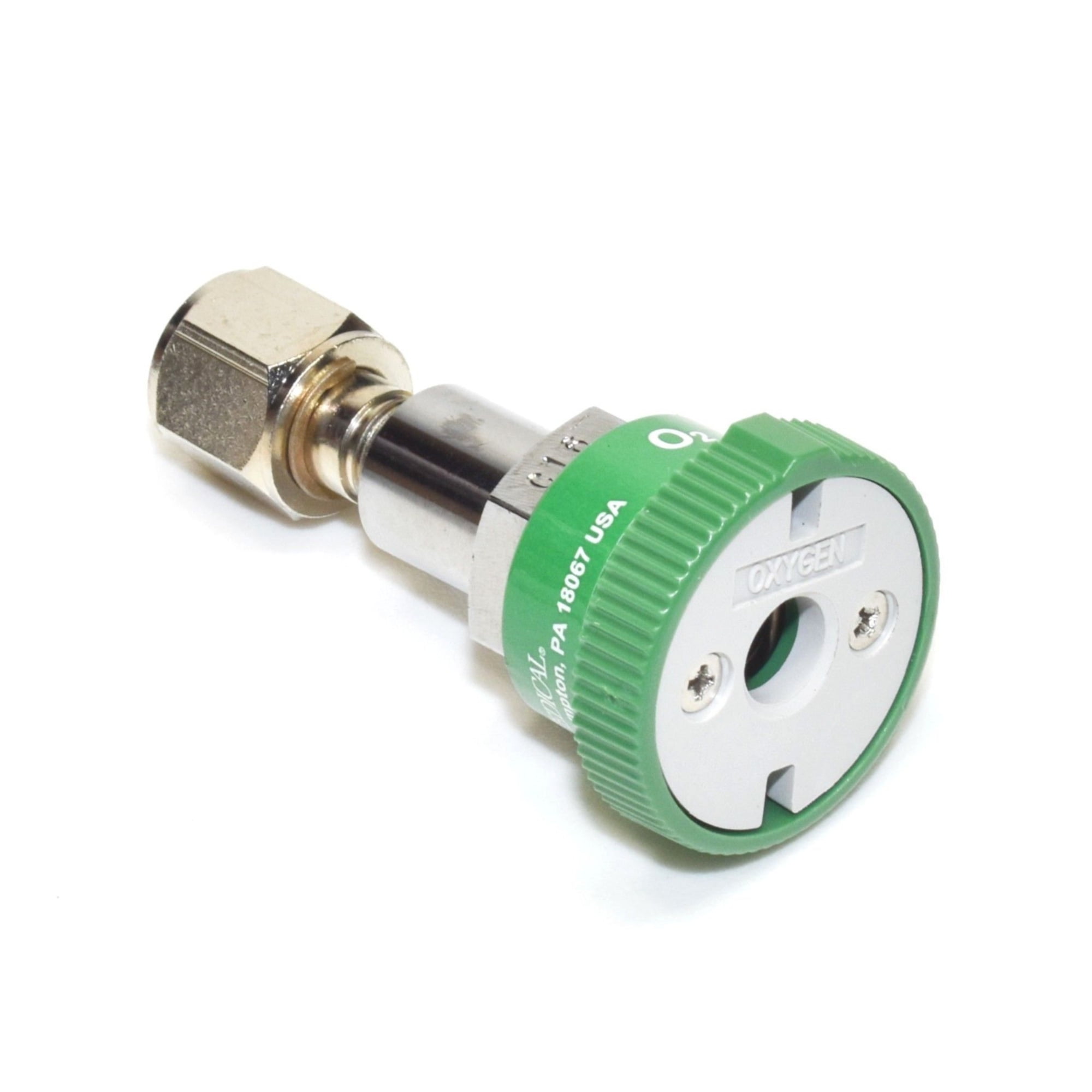 Precision Medical 2166 O2 Ohmeda Female 1240 DISS Hex Nut Coupler ...