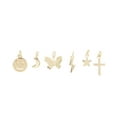Cousin DIY 12 Piece Gold Metal Symbol Charm Sets, Jewelry Making, 2 ...