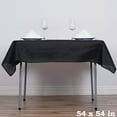 Efavormart 54x54" BLACK Wholesale Linens Seamless Polyester Square ...