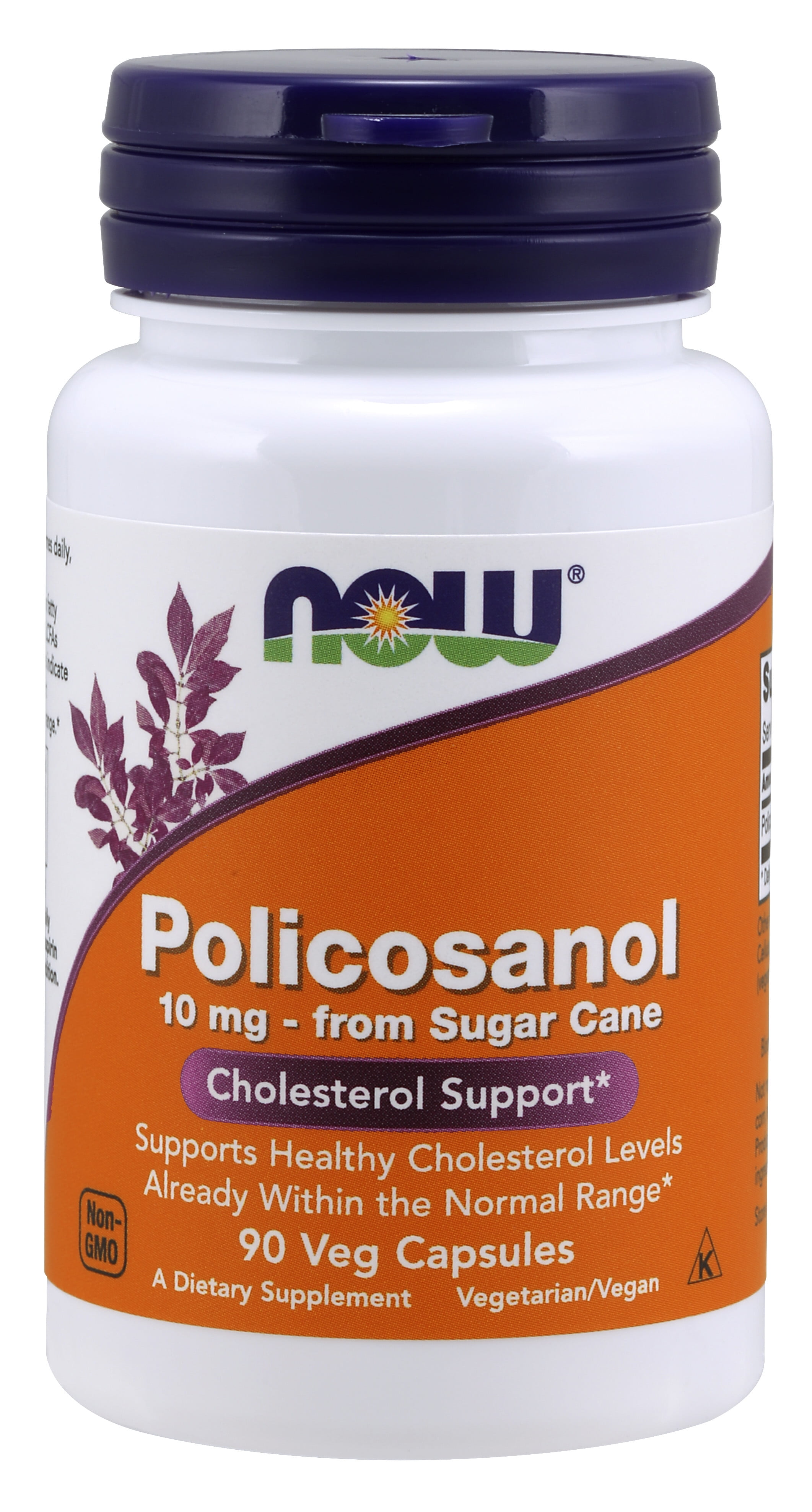 NOW Supplements, Policosanol 10 mg, Blend of Long-Chain Fatty alcohols ...