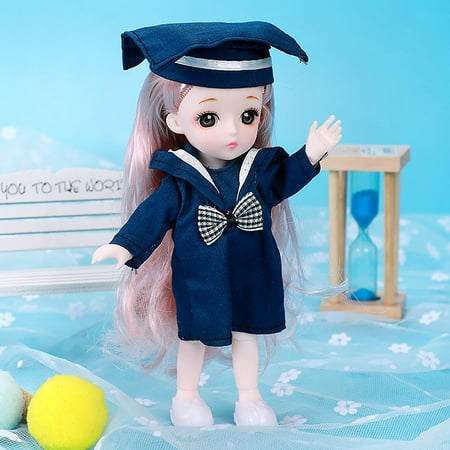 16cm Moveable Mini Fashion Doll Diy Toys With Full Set Of Clothes Shoes ...