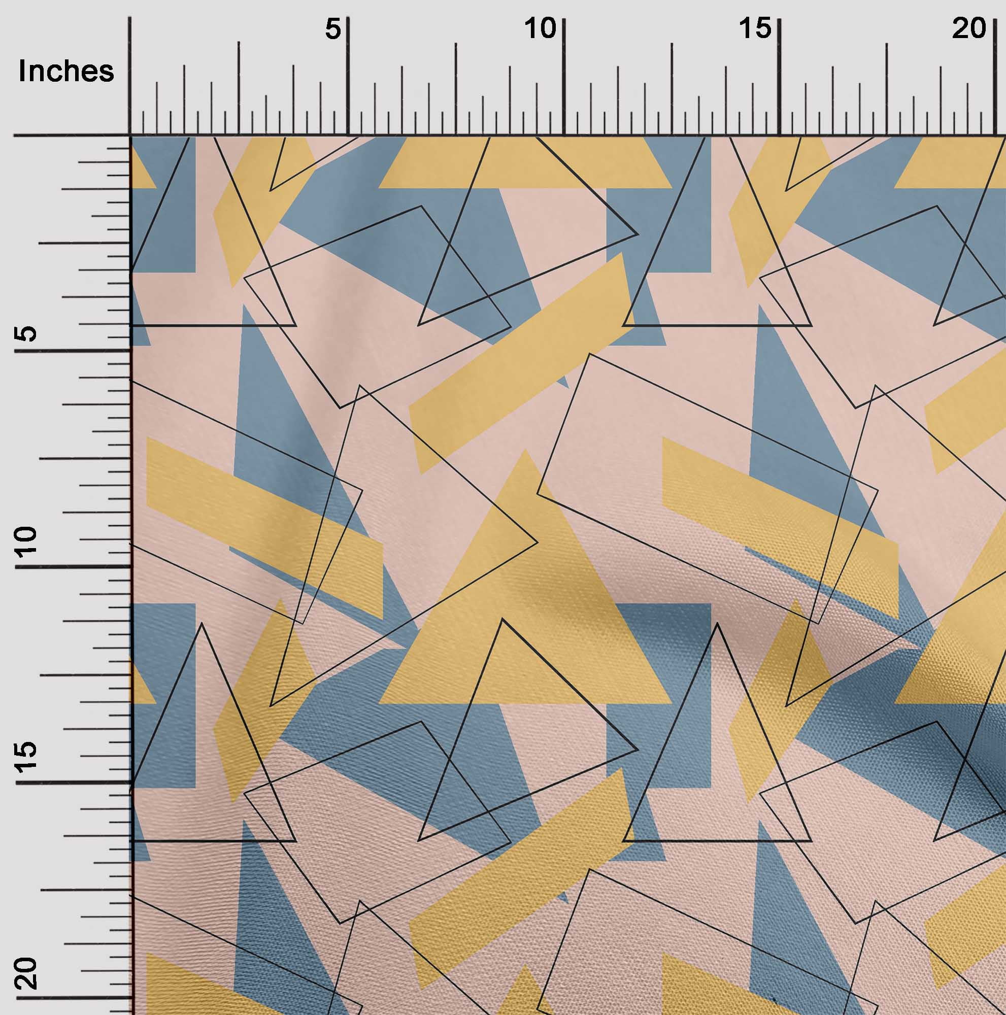 oneOone Organic Cotton Poplin Twill Fabric Rectangle & Triangle ...