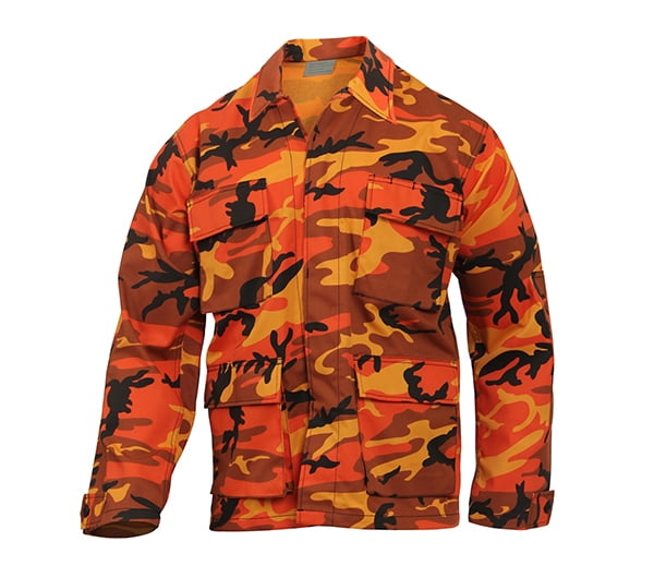 Rothco 8890 Savage Orange Camo BDU Shirts, Long Sleeve, Hunting ...