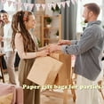 Kraft Paper Bags - 50Pcs 14x10x15.75" Ultra Wide Large Paper Gift Bags ...