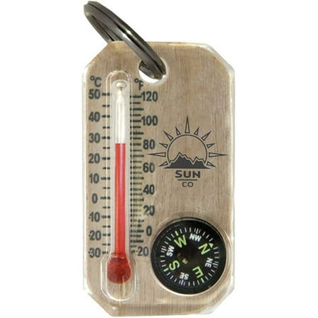 Birchwood Therm-o-Compass - Zipper Pull Compass and Thermometer | Easy ...