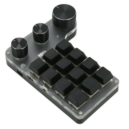Macro Keyboard, USB Connection Mini 12 Keys Macro Mechanical Gaming ...