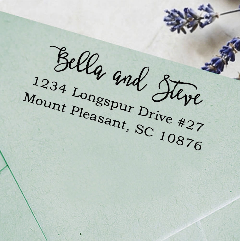 Personalized Self Inking Wedding Invites Stamp Custom Wedding Rubber ...