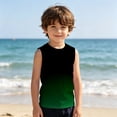 Boys Athletic Tank Tops Gradient Sleeveless Tank Top Crewneck Hawaiian ...