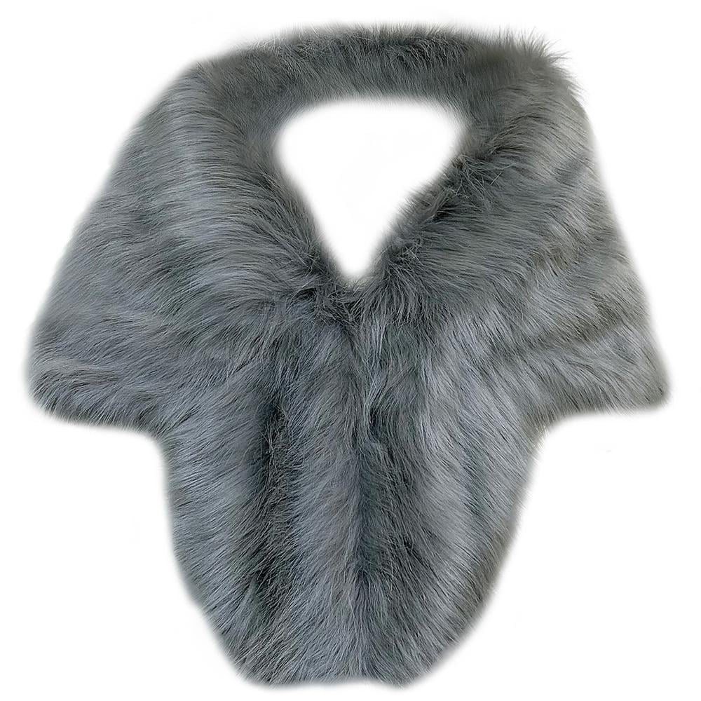 Click here for Promettre Winter Womens Wedding Faux Fur Wraps And... prices