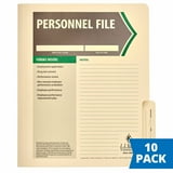 Employee Personnel File Folder, 11.75 x 9.5, 10 Pack - Walmart.com