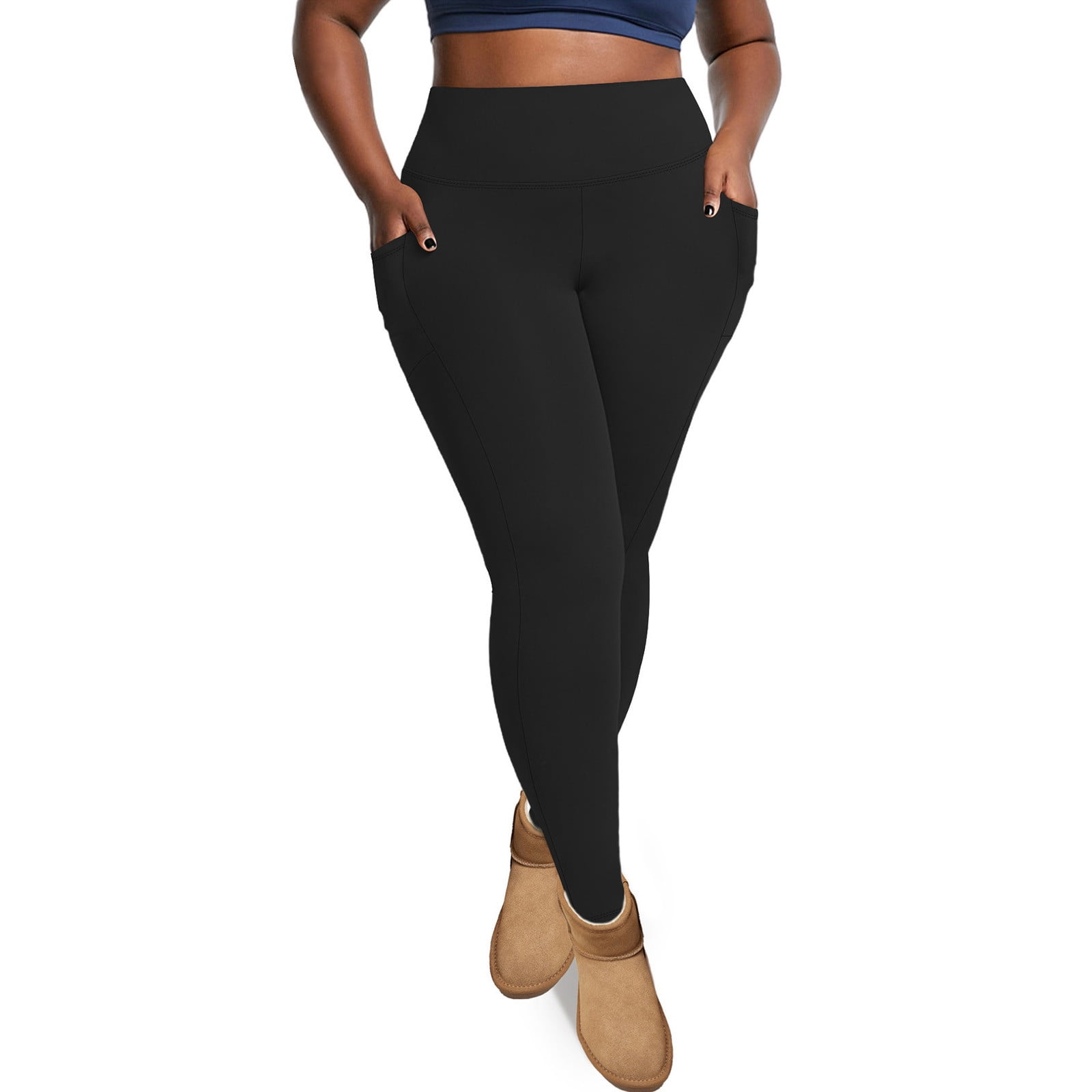 Click here for Meetotime Plus Size Leggings With Pockets For Wome... prices
