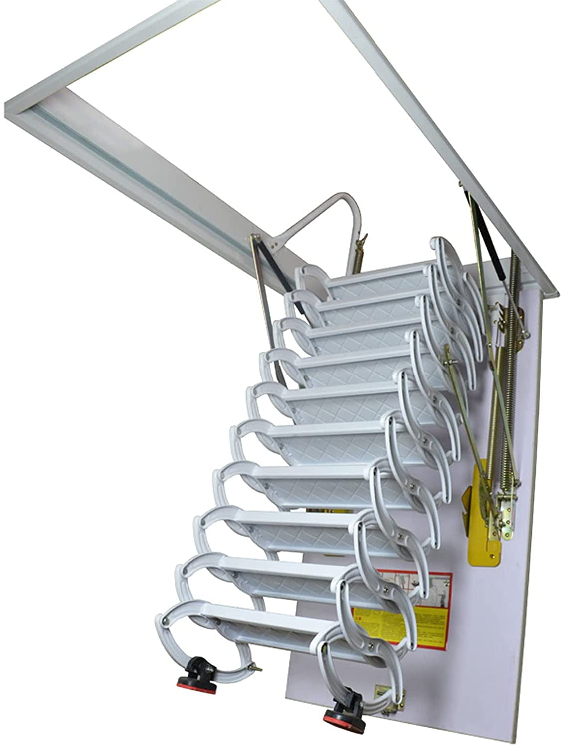 INTSUPERMAI Attic Ceiling Folding Loft Stair Hidden Telescopic Ladder ...