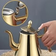 Golden 304 Stainless Steel Teapot with Strainer, Thick Water Kettle ...