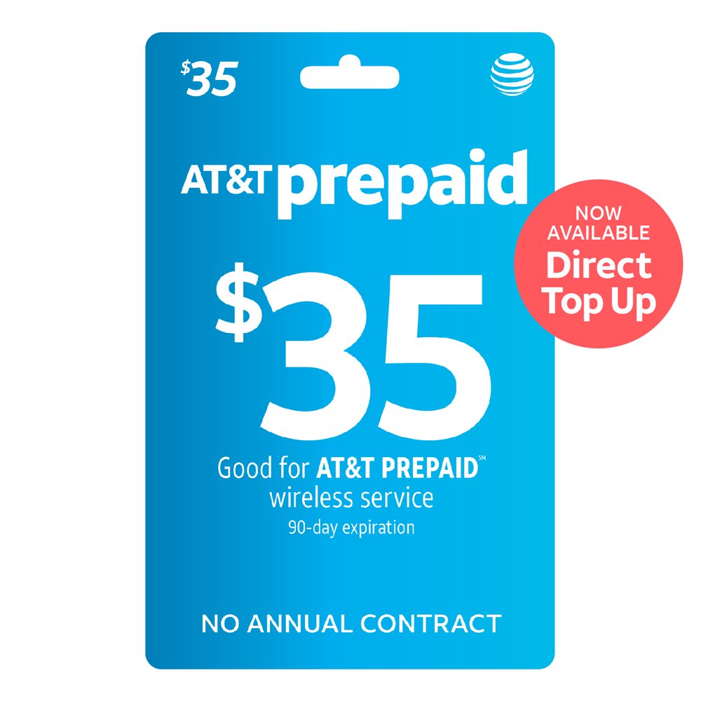 AT&T PREPAID $35 Direct Top Up - Walmart.com - Walmart.com