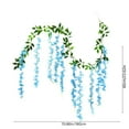Artificial Silk Wisteria Garland | 6.56 Ft Hanging Flower Vine Strings ...