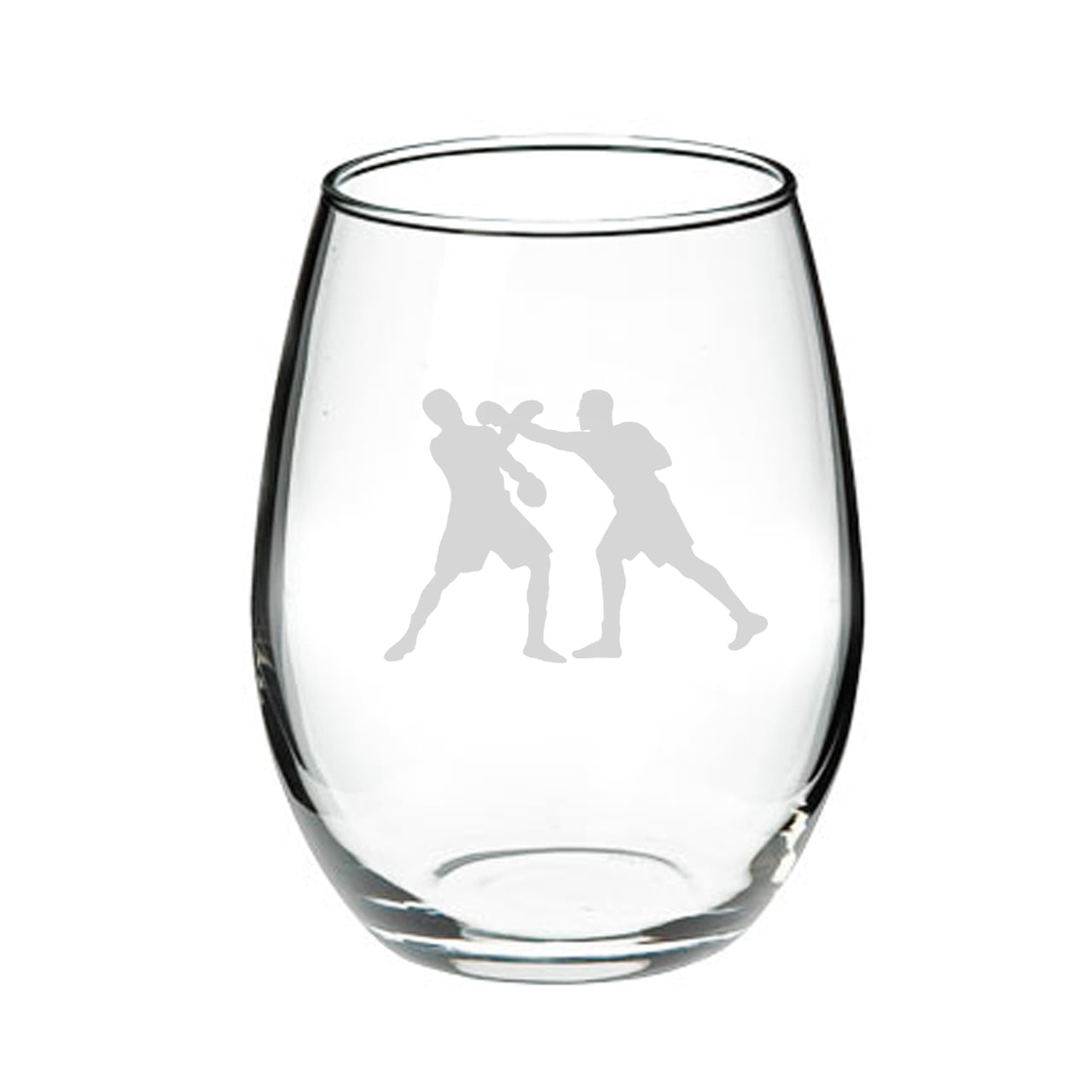 Hanging Boxing Gloves 21 oz. Deep Etched Stemless Wine Glass - Walmart.com