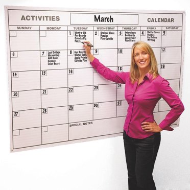 Laminated Jumbo Wall Calendar - Walmart.com