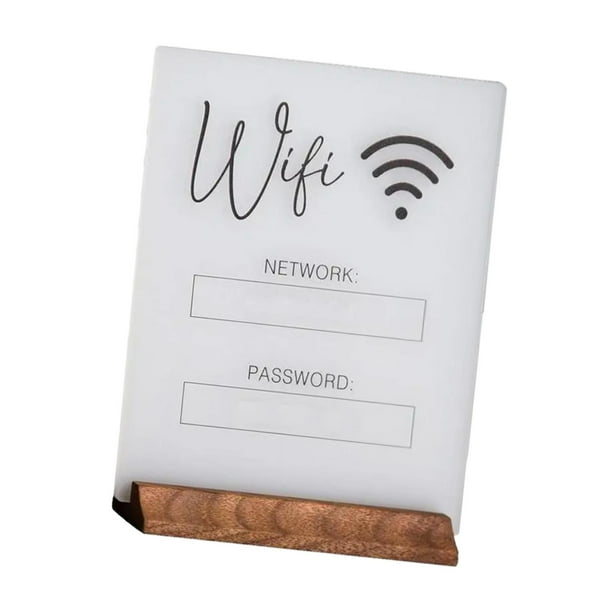 S SERENABLE WiFi Display Board Decoration WiFi Password Sign for Home ...