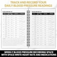 2 Pcs A5 Blood Pressure Log Book Spiral Bound Blood Pressure Log Blood ...