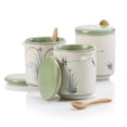 Vintage Dragon Fly Small Canister Set with Wood Spoons - Walmart.com