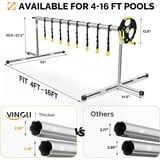Ktaxon Pool Cover Reel Set, 16ft Solar Cover Aluminum Roller for ...