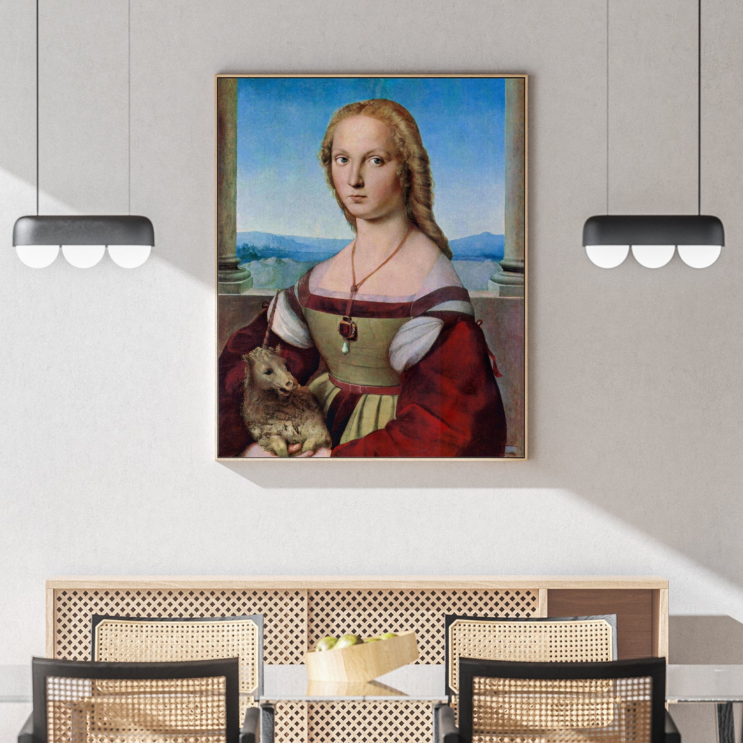 Young Woman with Unicorn - Dame mit dem Einhorn - 1506 | Raphael ...