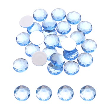 John Bead 200-Piece 20mm | Crystal AB Acrylic Round Flat Back ...
