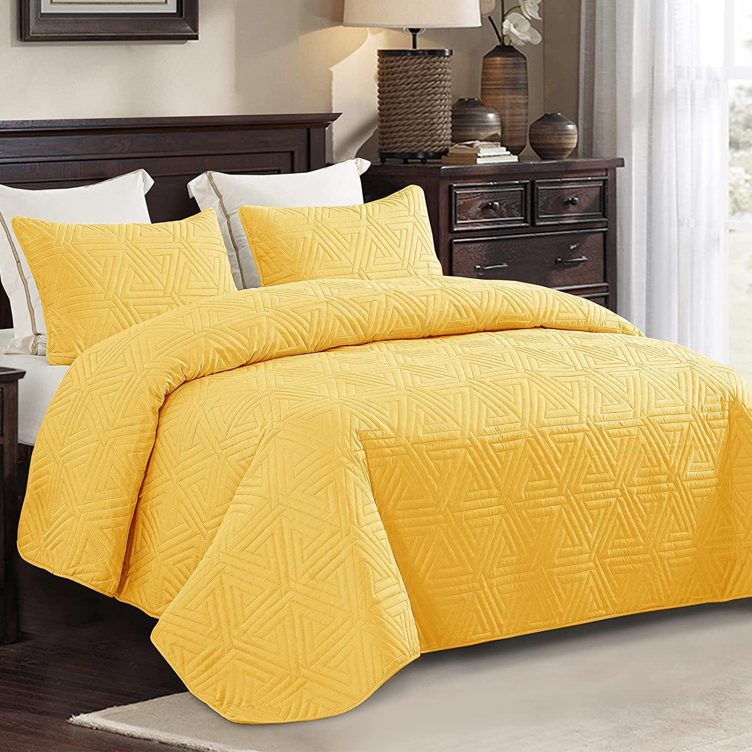 Whale Flotilla 2-Piece Twin Size Quilt Set/Bedspreads/Coverlets for All ...