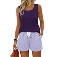 Bbyeadc Lounge Sets for Women Two Piece Outfits Crew Neck Short Sets ...