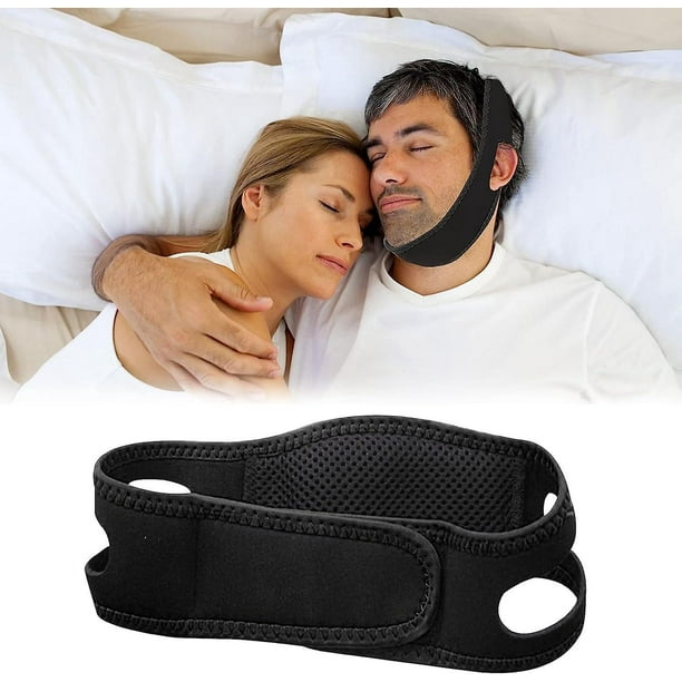 Adjustable Anti-Snoring Chin Strap for Sleep Aid - Snore Reduction ...