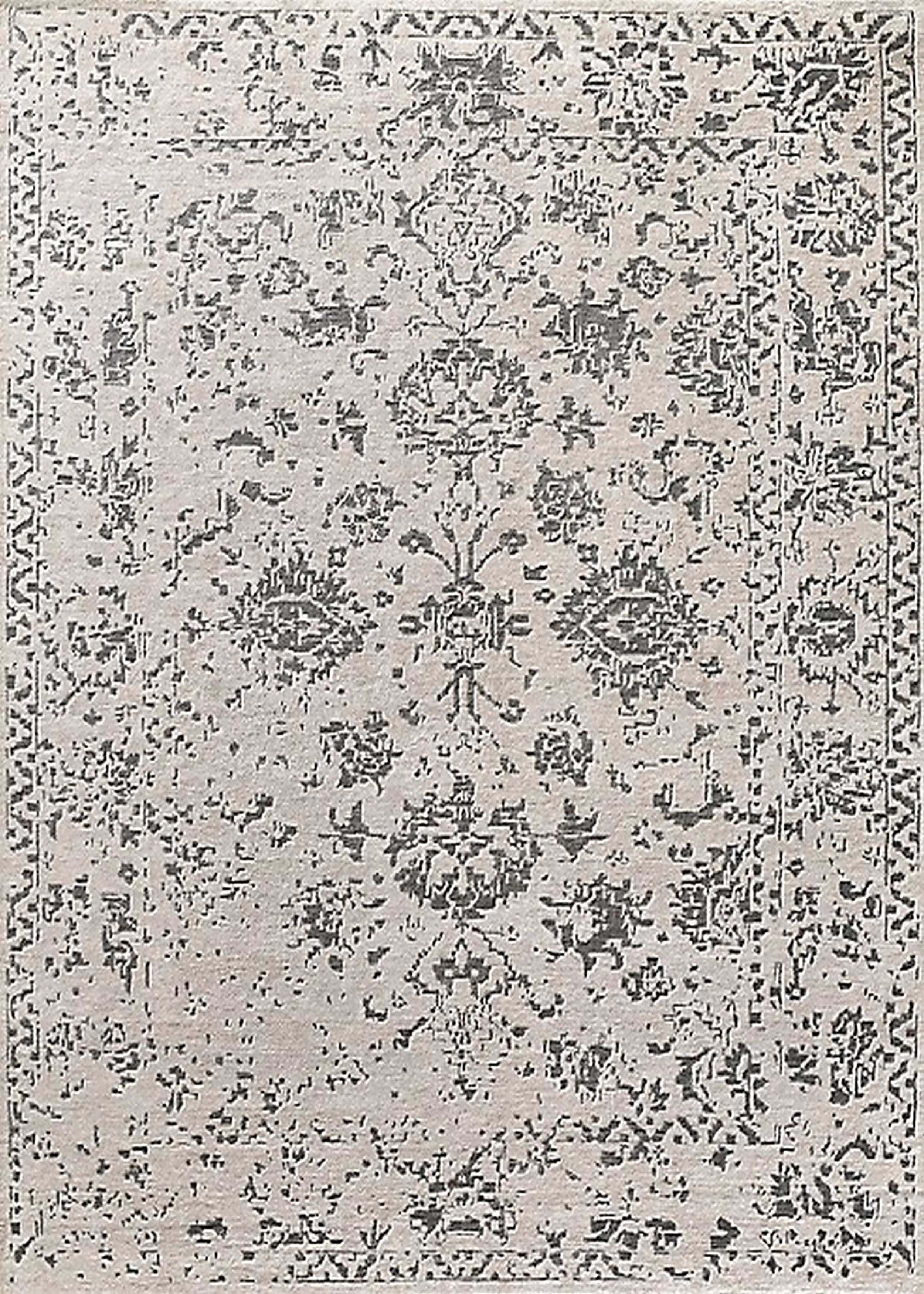 Ahgly Company Indoor Rectangle Mid-Century Modern Granite Gray Oriental ...