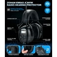 ZOHAN EM042 AM/FM Radio Headphone with Digital Display, 25dB NRR Ear ...