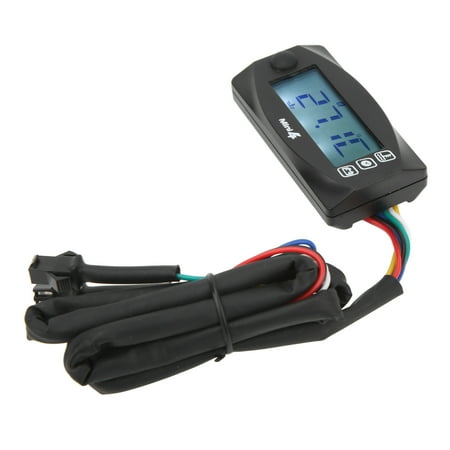 Motorcycle Voltage Temperature Gauge,4 in 1 Motorcycle Motorcycle Oil ...