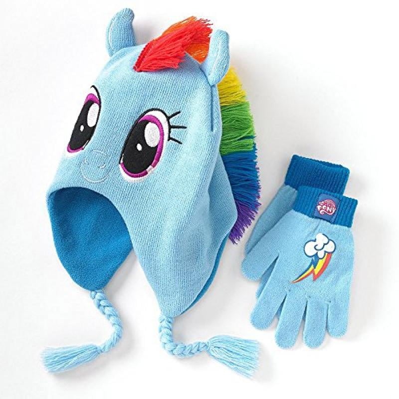 My Little Pony Rainbow Dash Beanie Hat and Gloves - Walmart.com