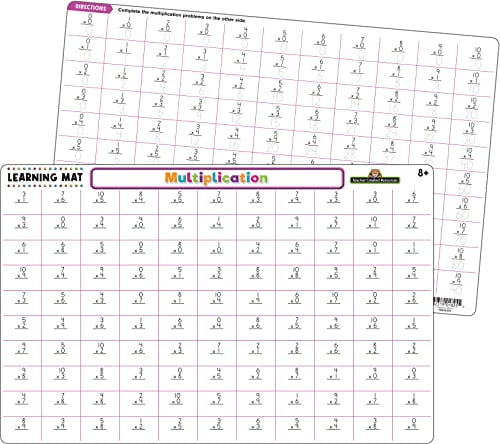 Teacher Created Resources TCR21018 Multiplication Learning Mat ...