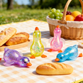 CYFW 4 Pack Glitter Ducks Fidget Toys,Sensory Stress Relief Squeeze ...