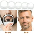 5pcs Men Mustache Shaper Styling Transparent Template Goat Beard Stencil Shaving Design Tool ...