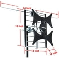 Five Star Outdoor HDTV Antenna, 4K, Multi-Directional, 150 mile Range ...