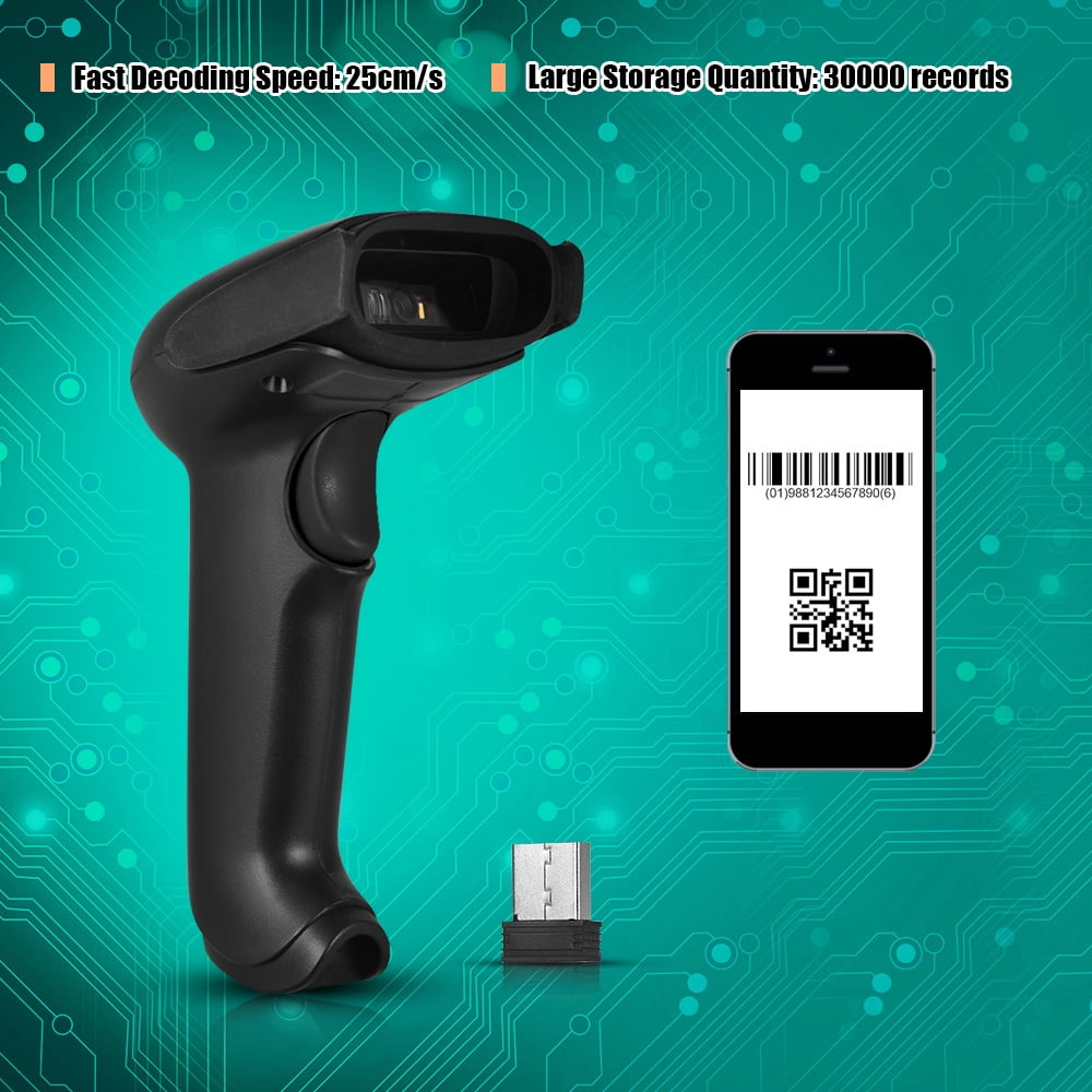 Aibecy Handheld Barcode Scanner USB 2.4G Wireless 1D 2D QR Code Scanner ...