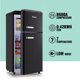DEMULLER Mini Refrigerator Dual Door Fridge with Handle 7 speed ...