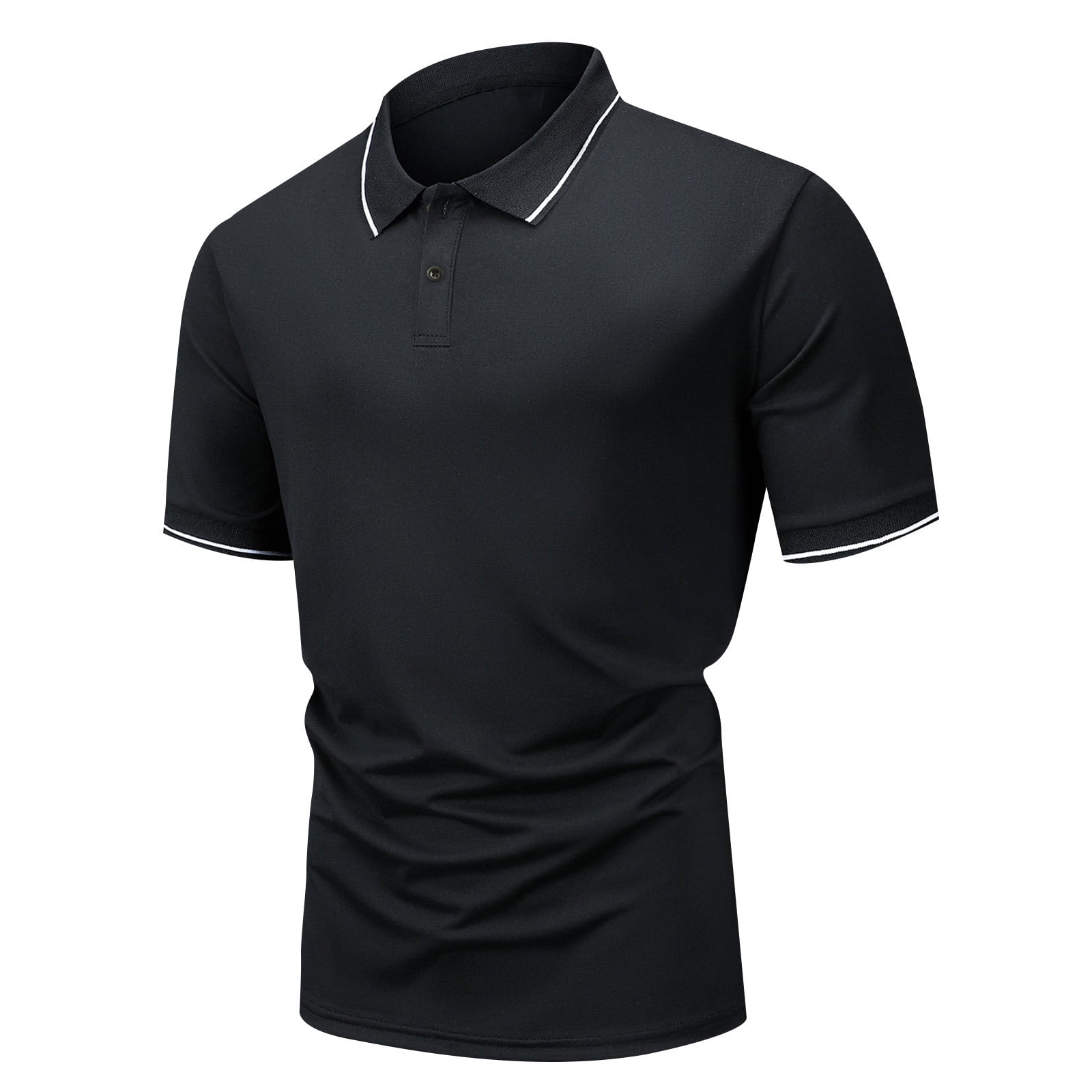 Click here for Faiwad Mens Golf Shirts Color Block Slim Stretch T... prices