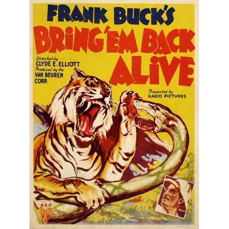 Bring 'Em Back Alive Movie Poster (11 x 17) | Walmart Canada