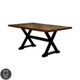 Furniture of America Lara Farmhouse Antique Oak 68-inch Wood Dining ...