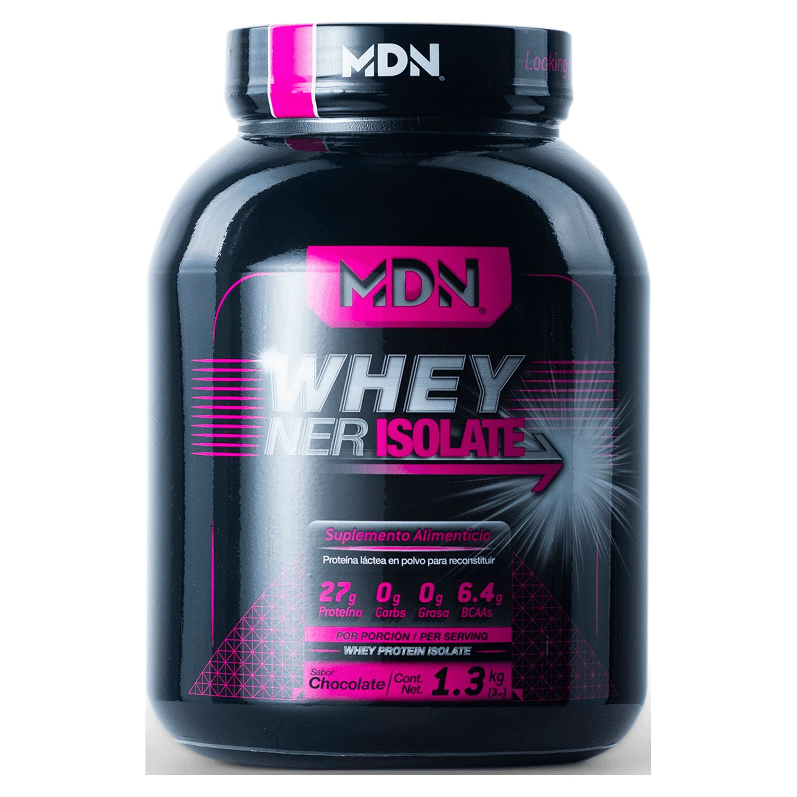 Mdn Wheyner Isolate 1.36kg 45 Servicios, Sabor Chocolate, 0 Carbs 0 Grasa MDN Sports Proteina ...