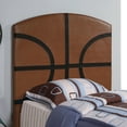 Coaster Youth Headboards Twin Sports Football Panel Headboard in Brown ...