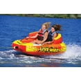 AIRHEAD AHLW-2 Live Wire 2 Inflatable 1-2 Rider Boat Towable Lake Water ...