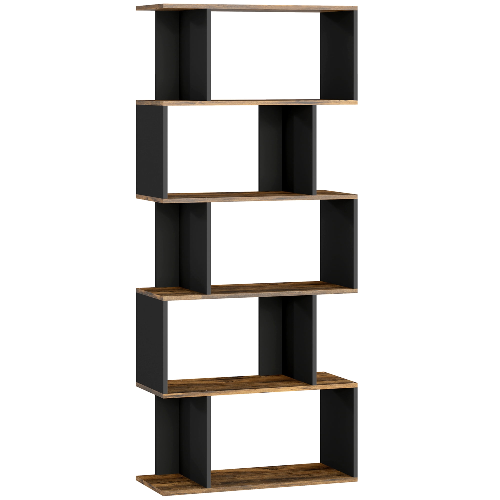 Click here for Homcom 5-Tier Bookshelf  Narrow S Shaped Bookcase... prices