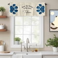 Curtain Valance for Windows, Black and Blue Checkered Plaid Cat Paw ...