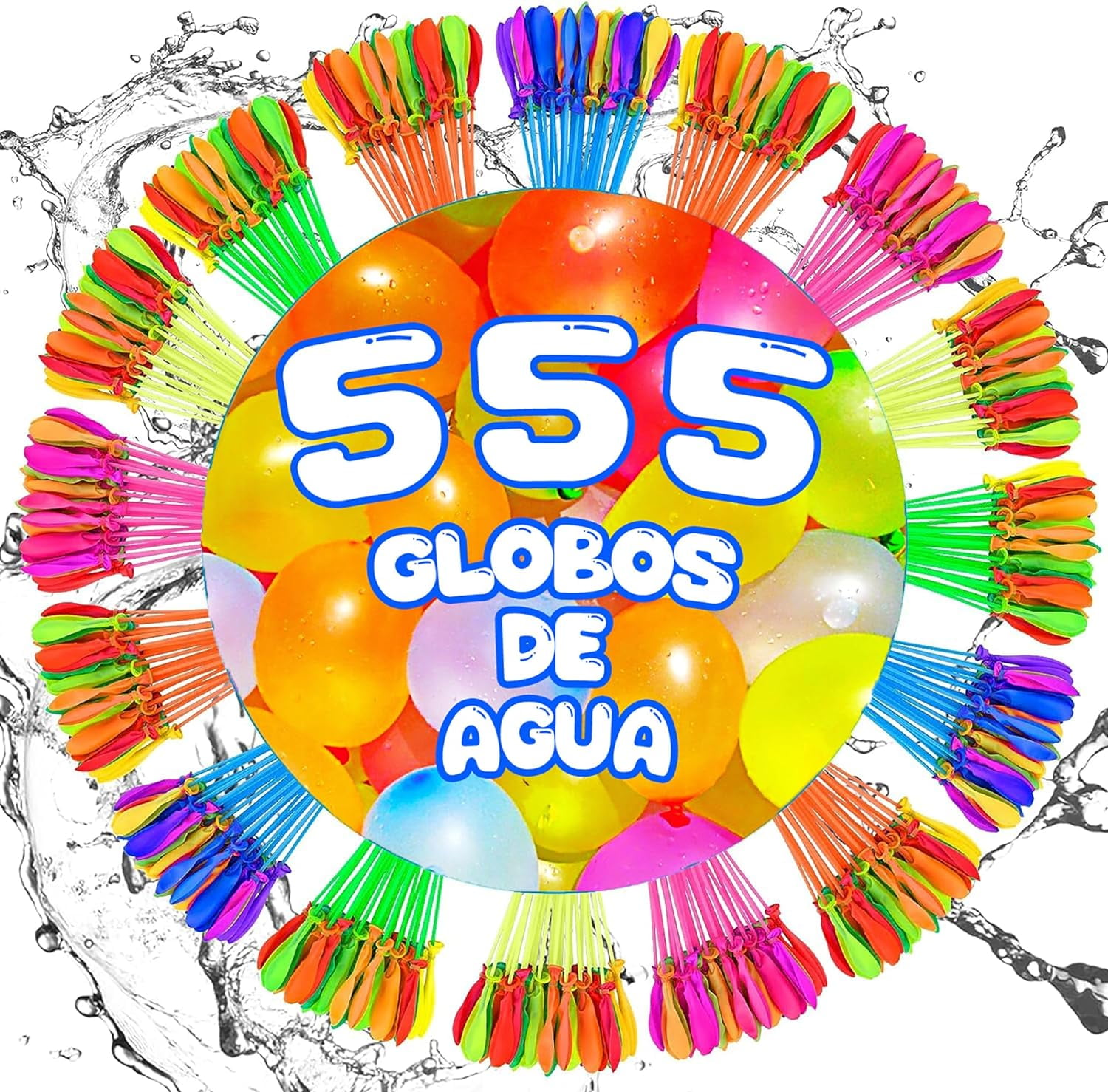 555 Pcs Globos mágicos globos de agua,Globo de Agua Autosellante con ...